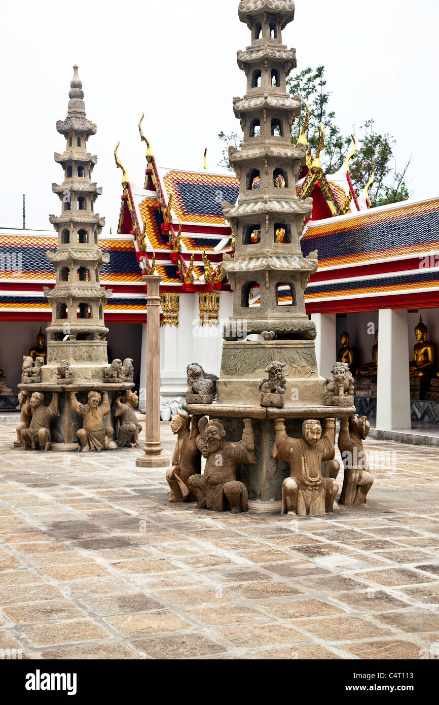 Wat Pro Temple;Bangkok's Largest and oldest Temple,Thailand Stock Photo ...