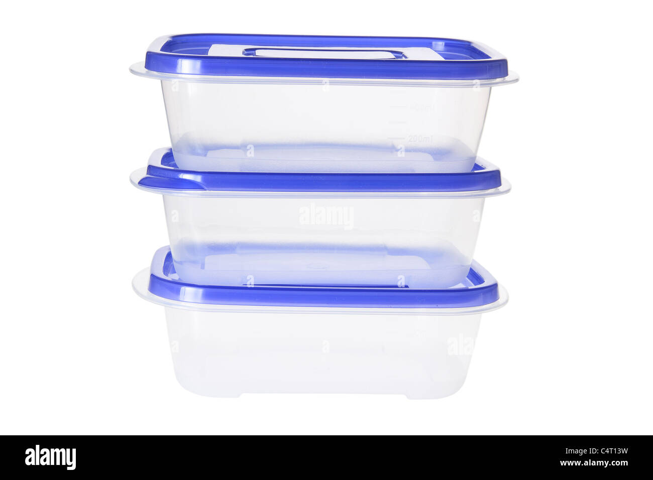 Stack of Plastic Containers Stock Photo - Alamy