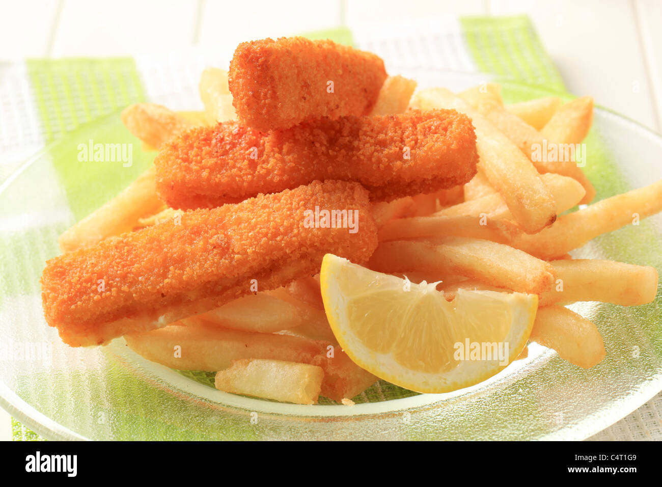 Breaded fish sticks french fries hi-res stock photography and images ...