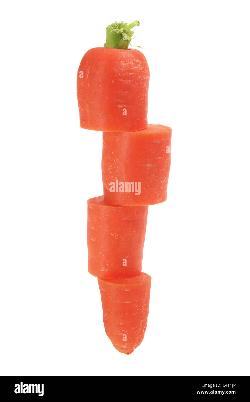 Stacked of Sliced Carrot Stock Photo - Alamy