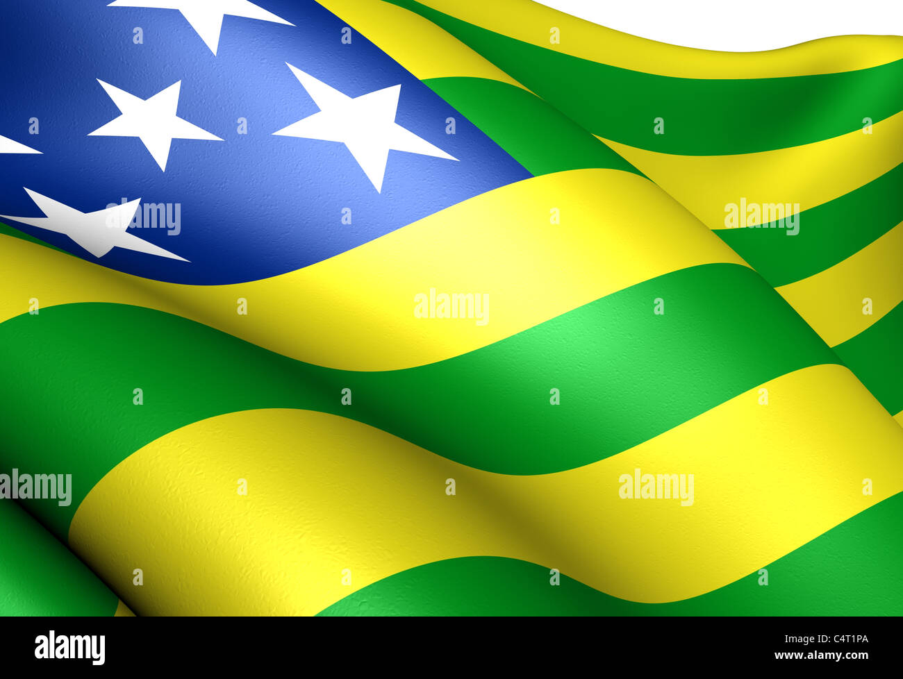 Flag of Goias. Close up Stock Photo - Alamy