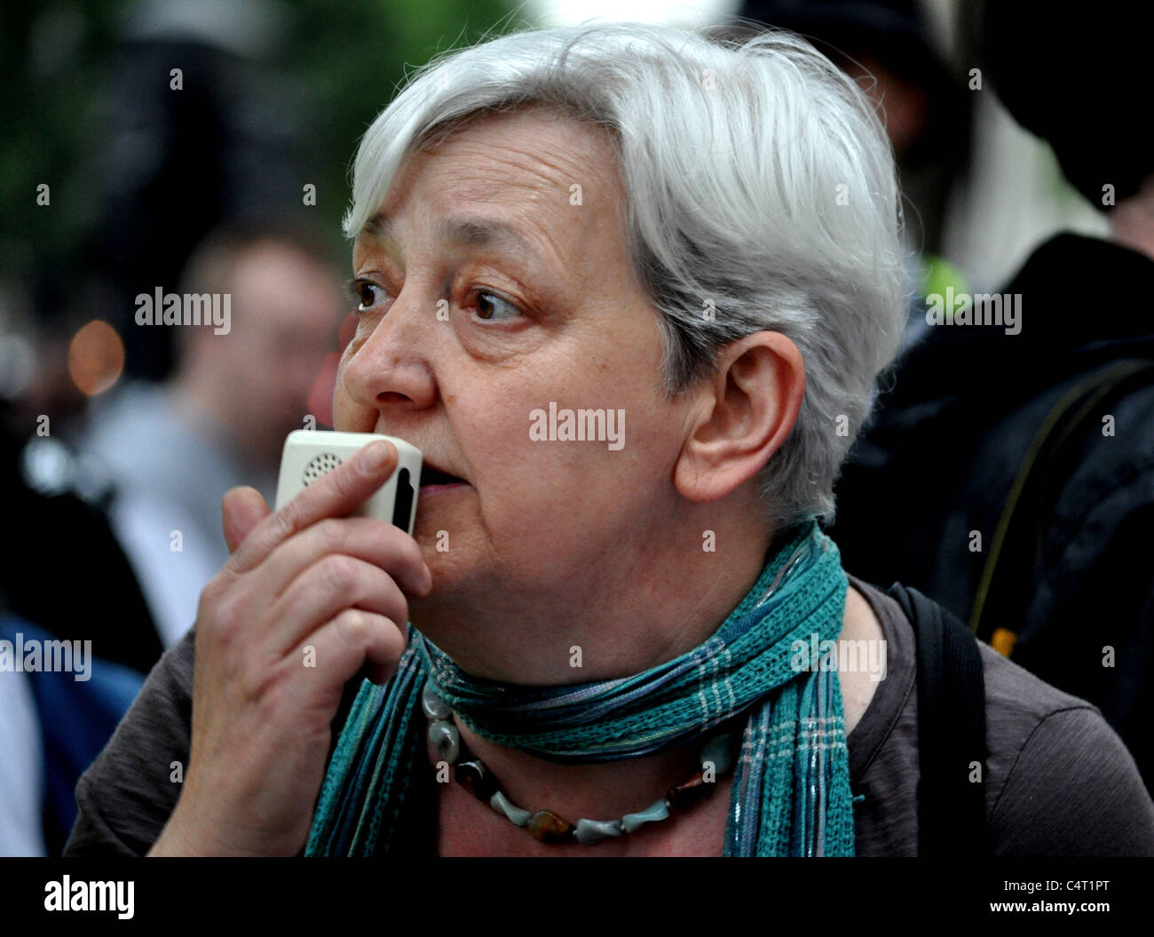 Digital photographs of 17th May march from UCH to Whitehall, in protest ...