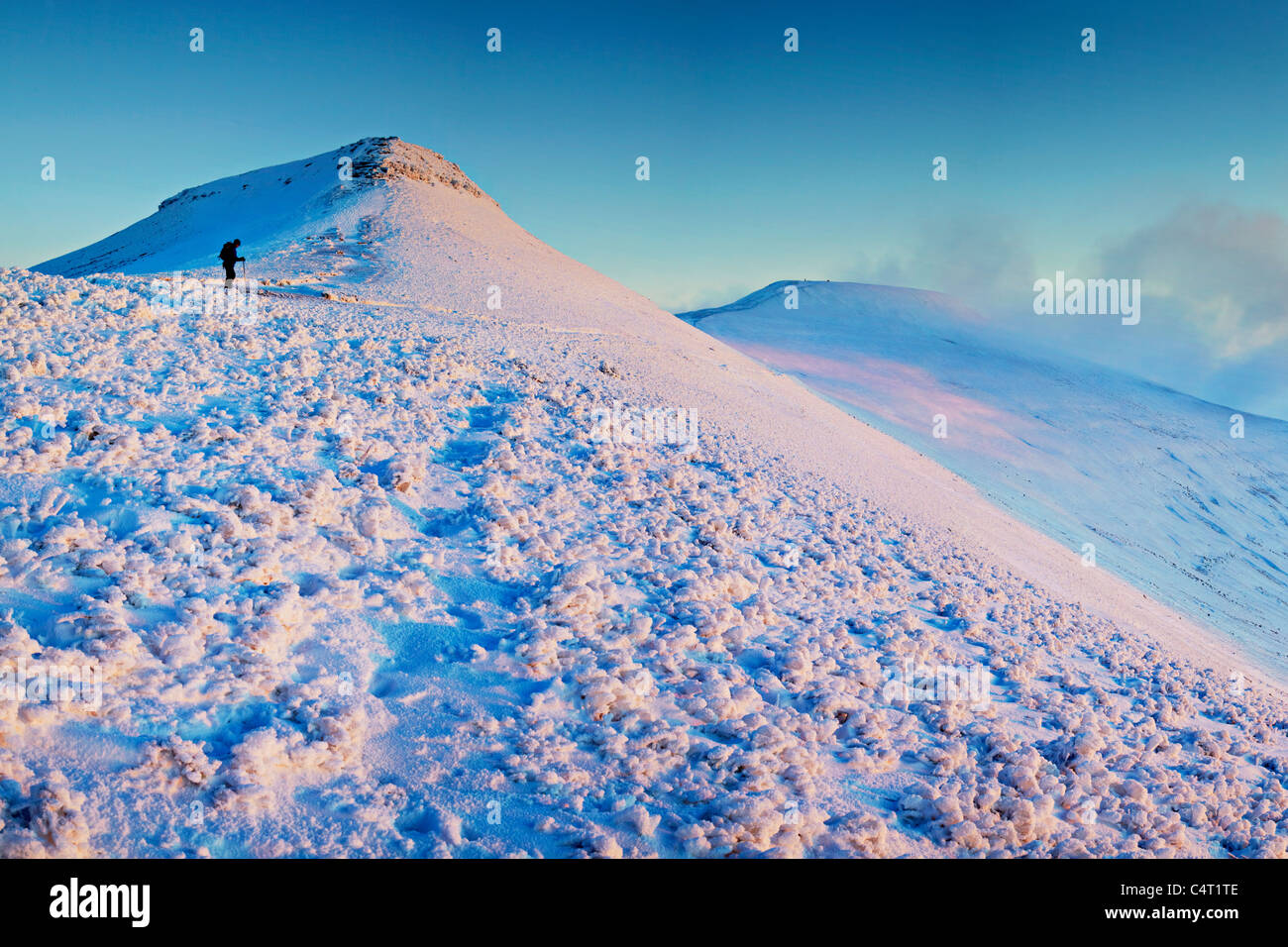 Corn Du and Pen y Fan, Brecon Beacons National Park, Wales Stock Photo ...