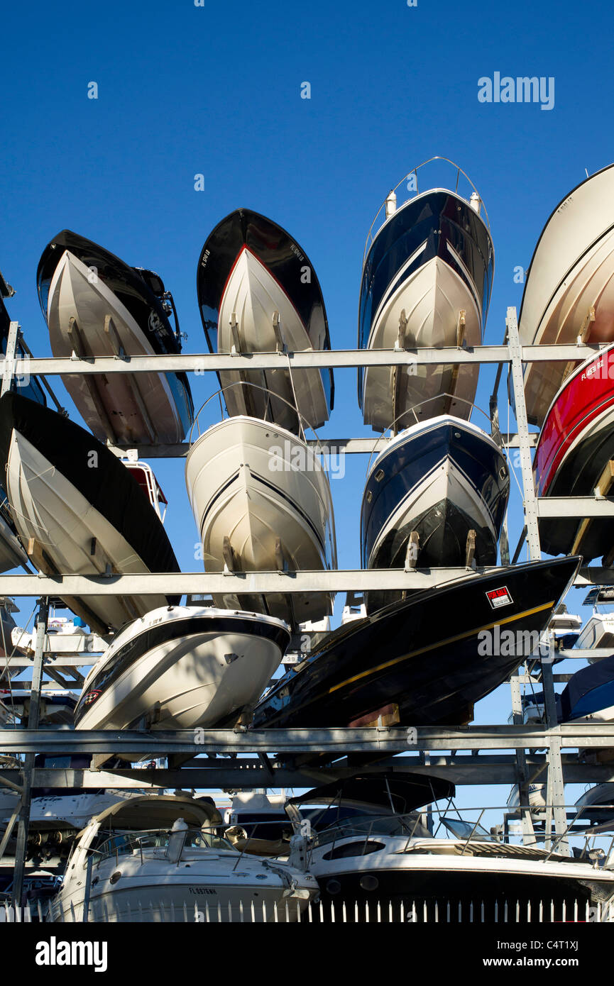 Boat storage in Miami, FL Stock Photo - Alamy
