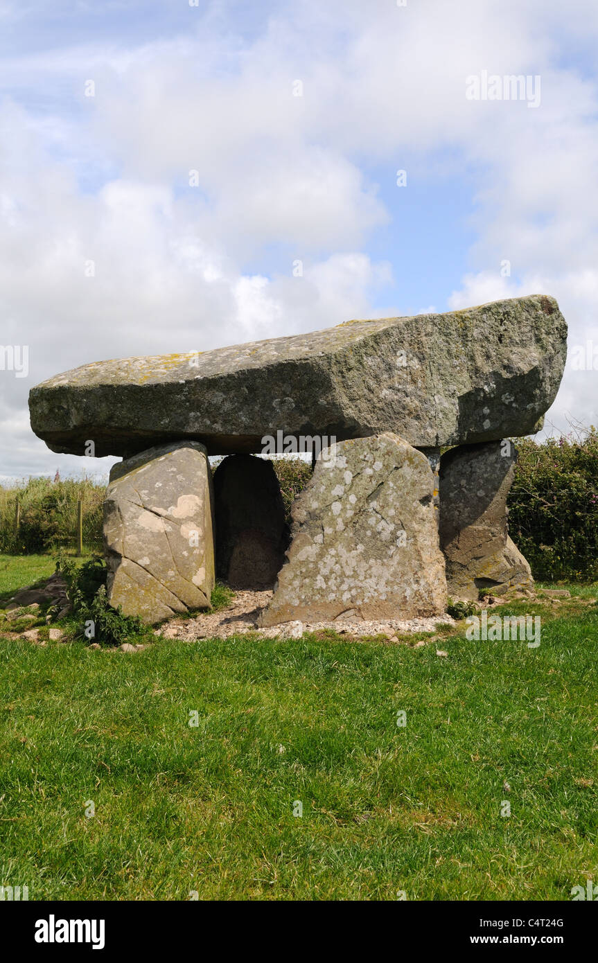 Ty Newydd Burial Chamber Cromlech Llanfaelog Anglesey Gwynedd Wales ...