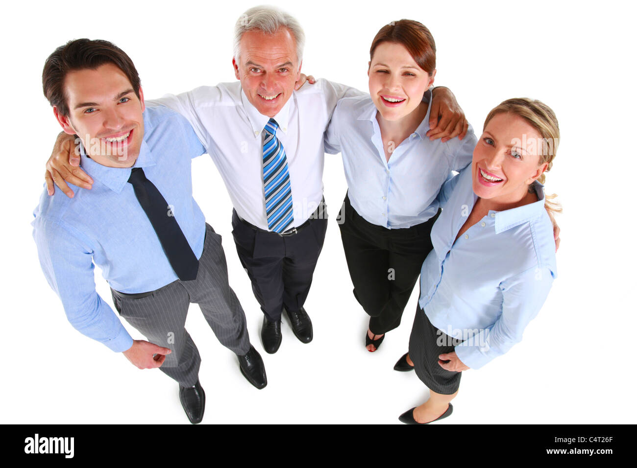 Man woman from above Cut Out Stock Images & Pictures - Alamy