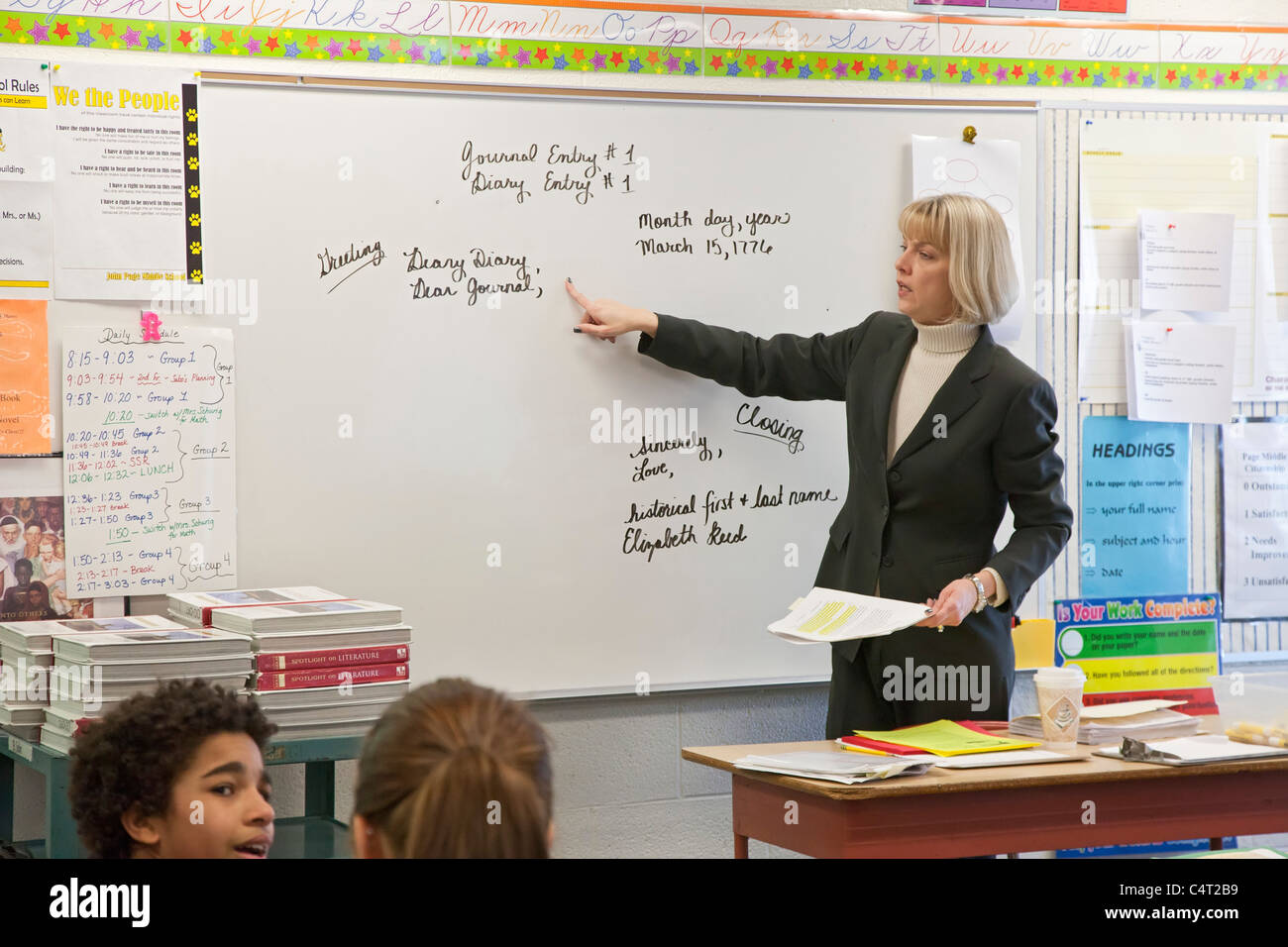 Eighth Grade Language Arts Classroom Stock Photo Alamy eighth-grade-language-arts-classroom-stock-photo-alamy