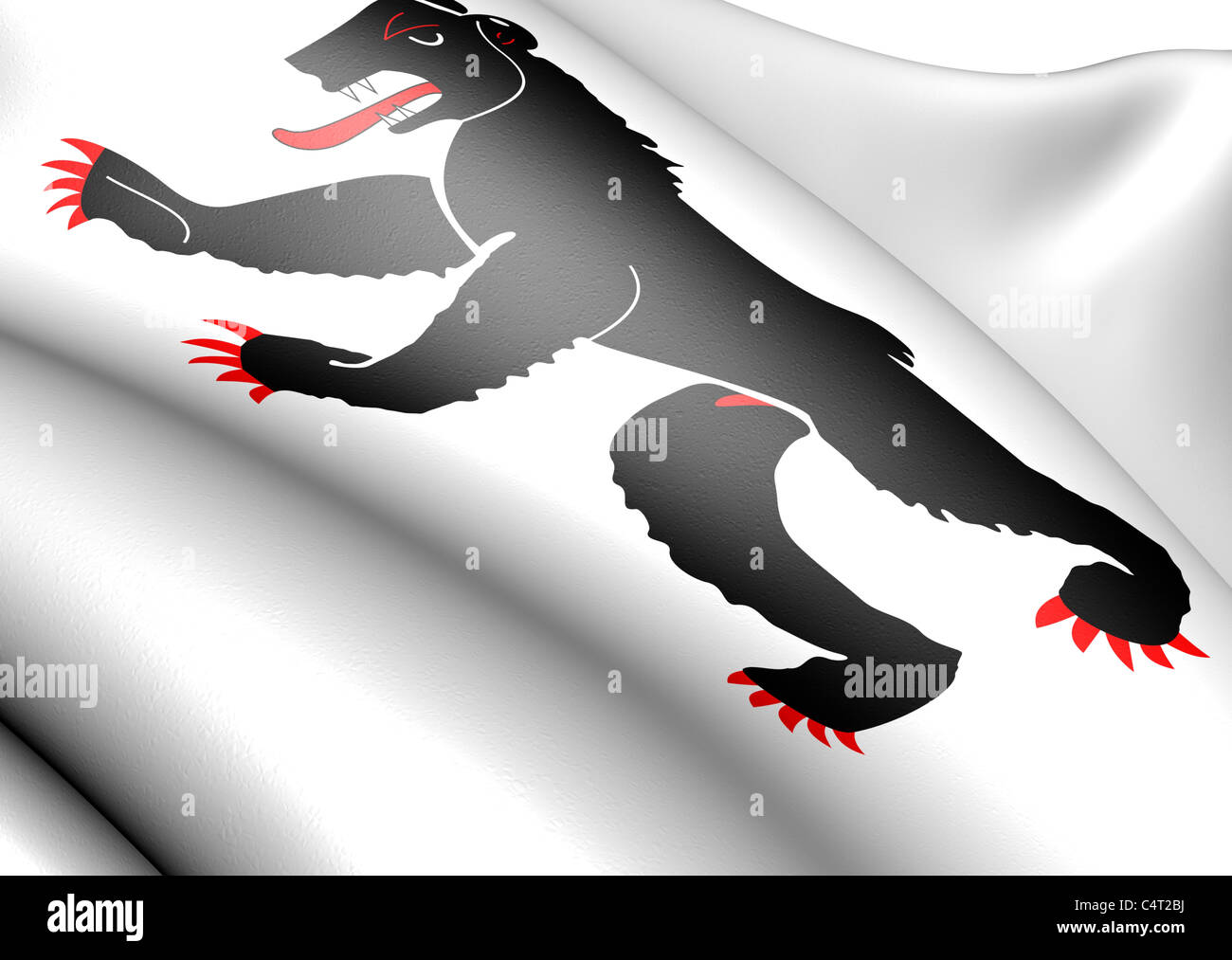 Flag of Appenzell Innerrhoden. Close up Stock Photo - Alamy