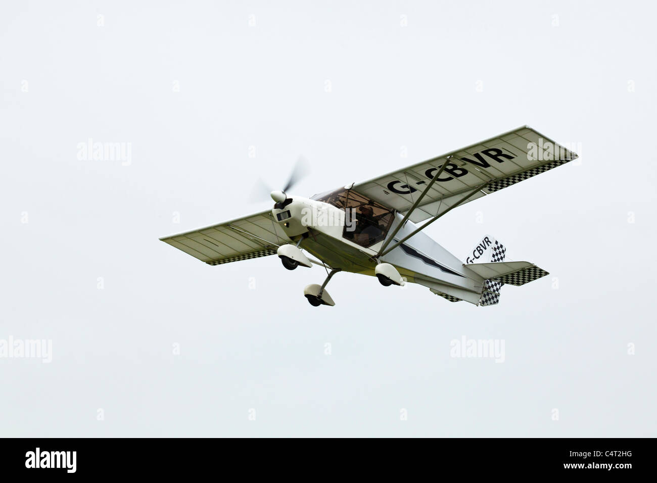 Skyranger 912 (2) G-CBVR in flight taking-off from Breighton Airfield ...