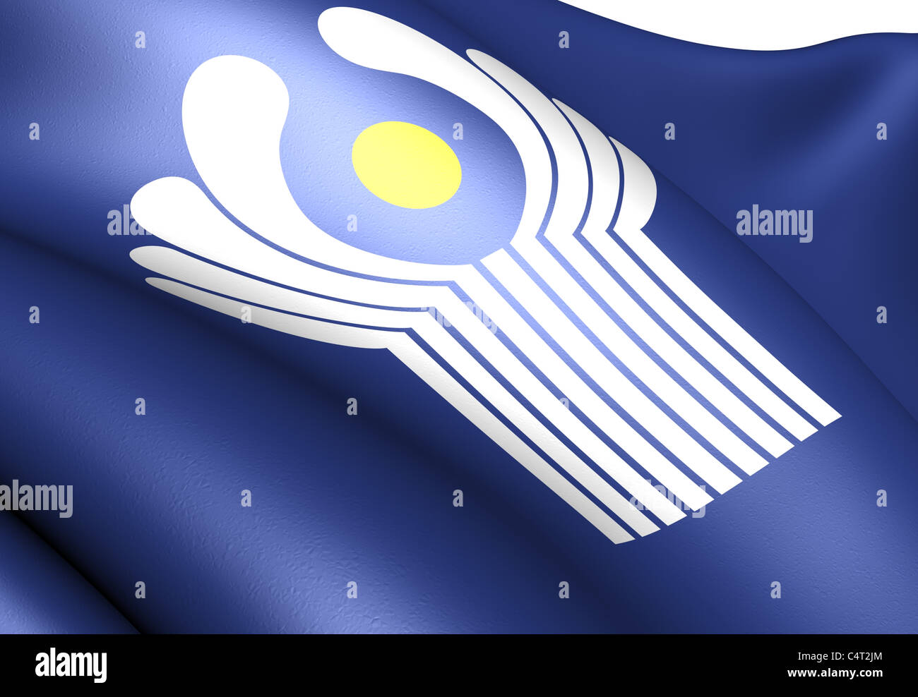 Commonwealth of Independent States flag. Close up Stock Photo - Alamy