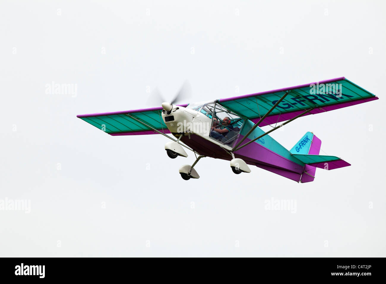 Skyranger 912 (2) G-FRNK in flight taking-off from Breighton Airfield ...