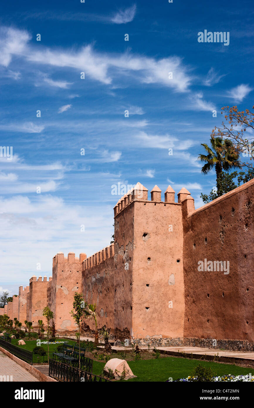 The old city walls, Marrakech, Morocco Stock Photo - Alamy
