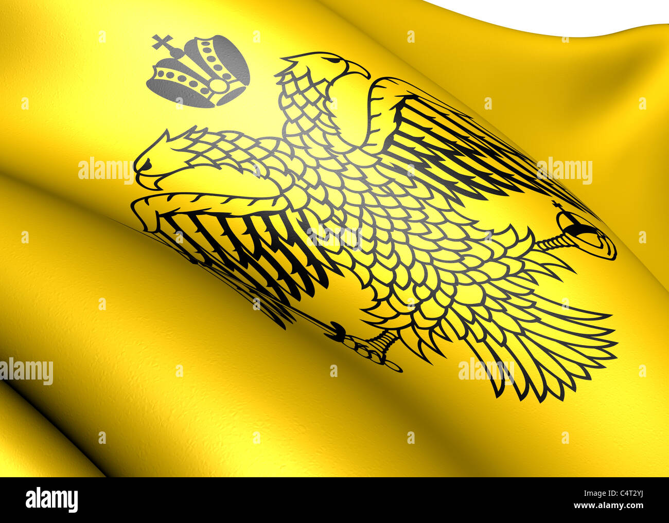 Greek Orthodox Church flag. Close up Stock Photo - Alamy