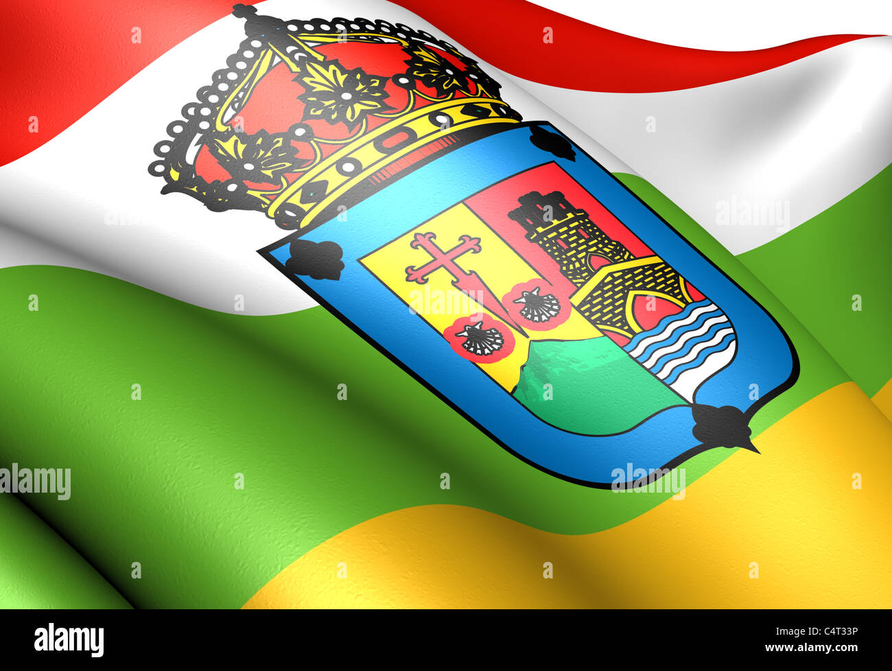 La Rioja flag. Close up Stock Photo - Alamy