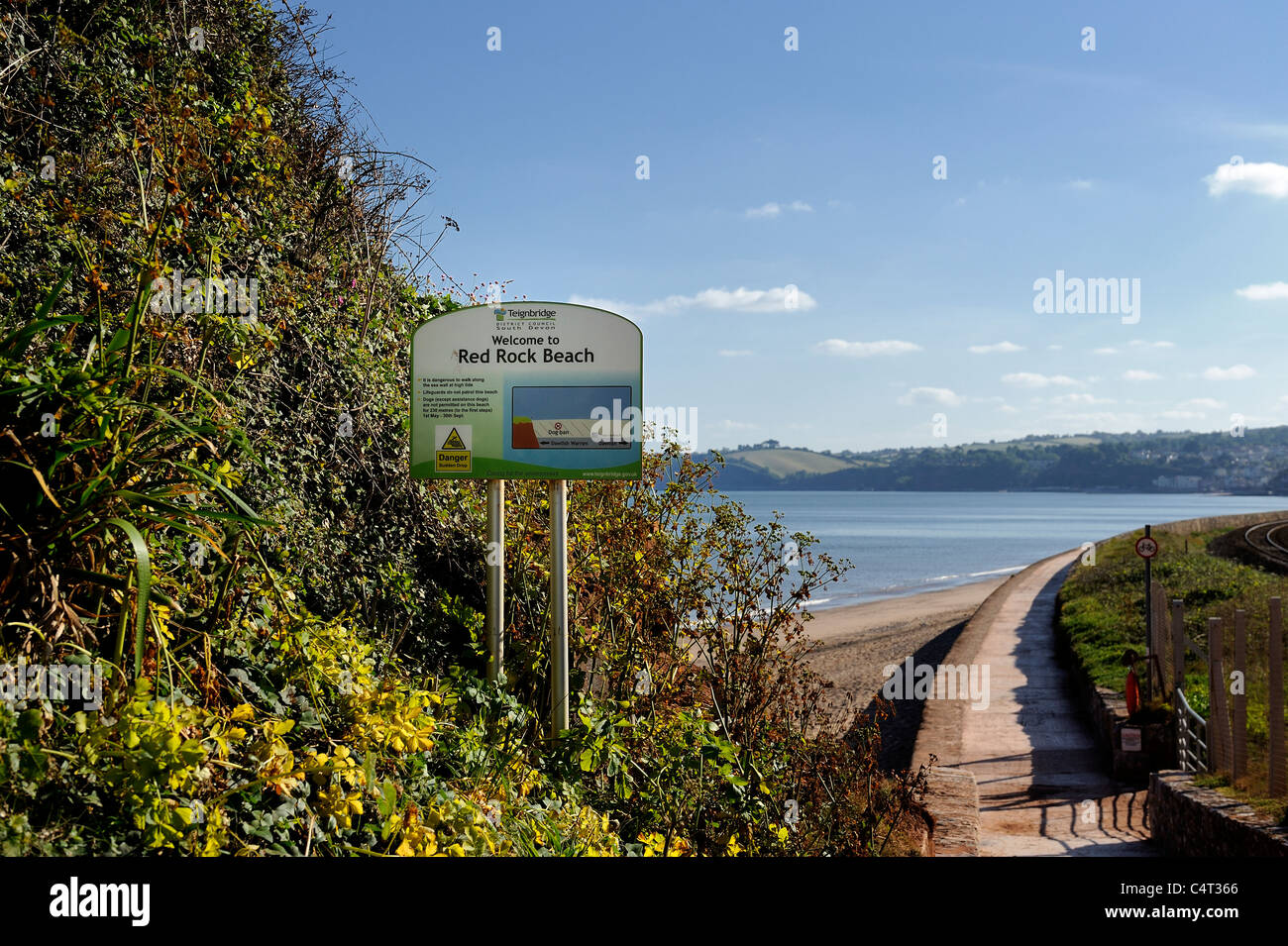 red rock beach dawlish devon england uk Stock Photo - Alamy