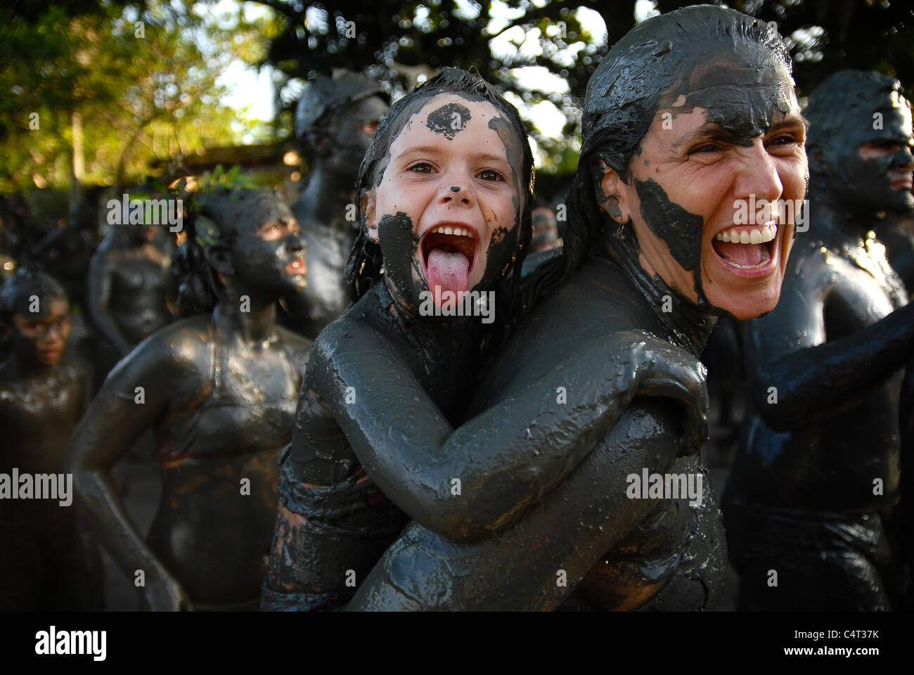 Revelers in the mud hi-res stock photography and images - Alamy