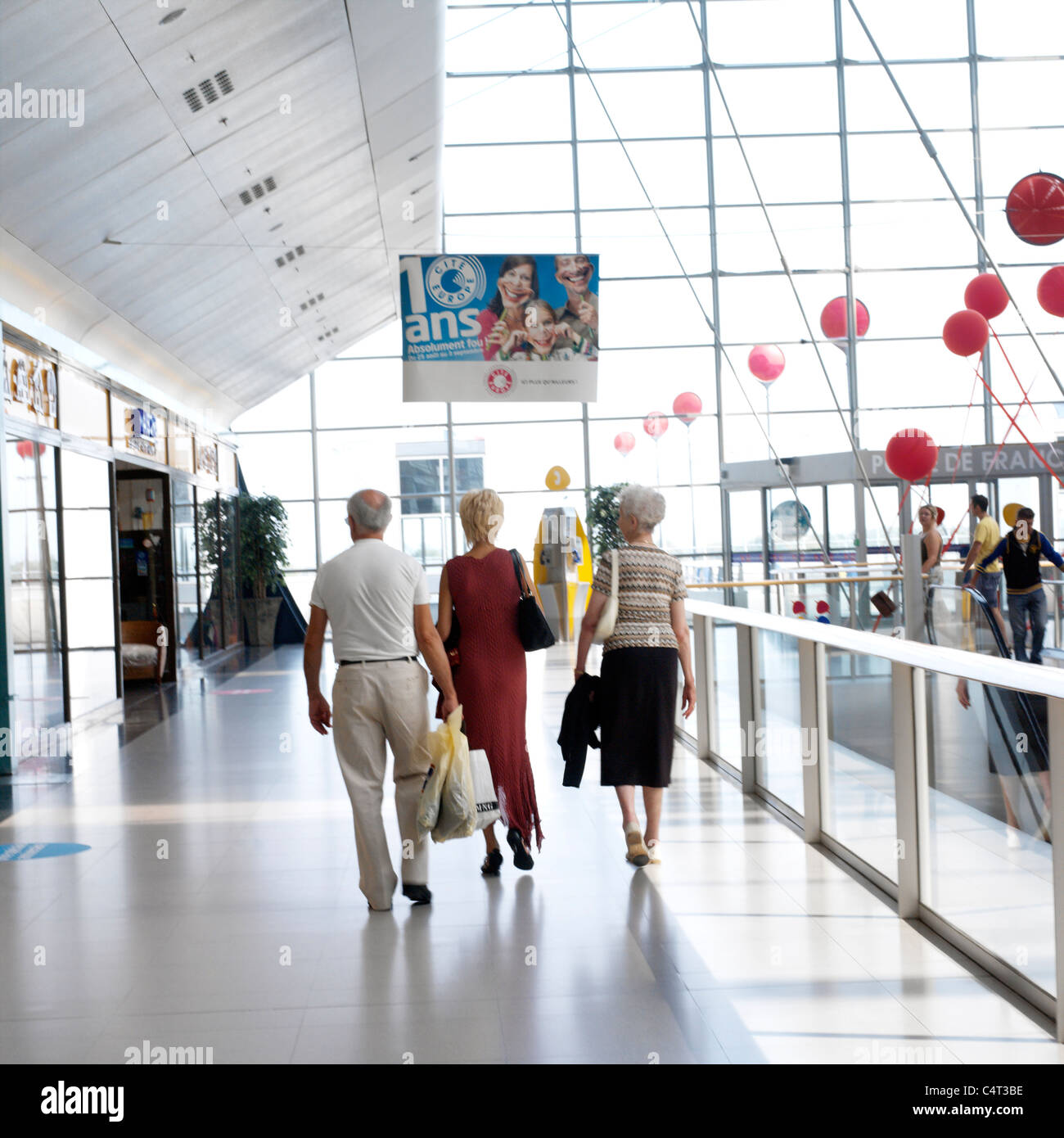 Calais France Cite Europe Coquelles Shoppers in Shopping Centre Stock ...