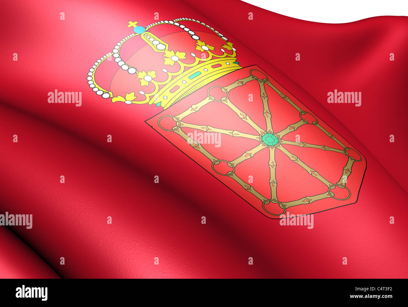 Flag of Navarre. Close up Stock Photo - Alamy