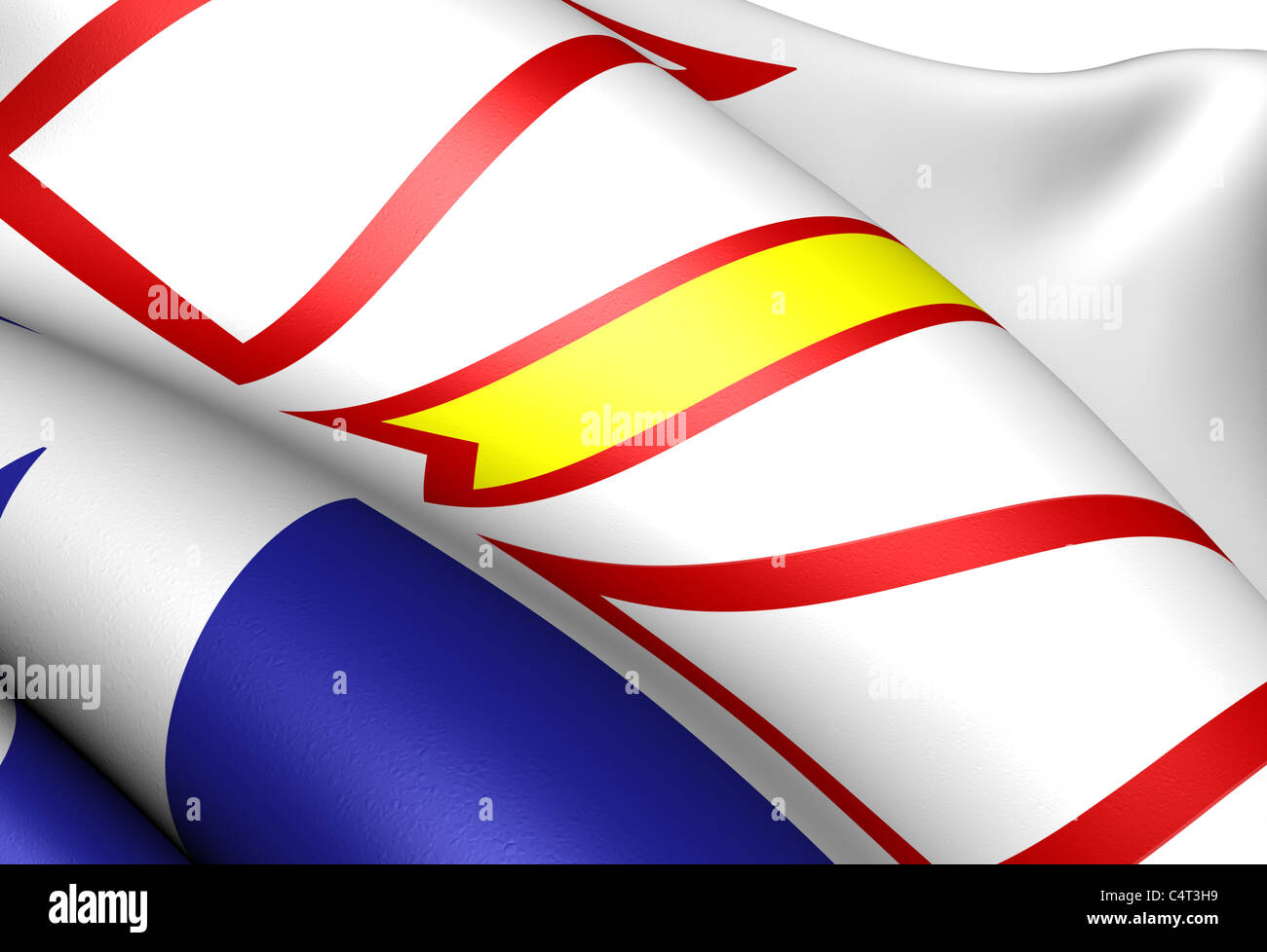 Flag of Newfoundland and Labrador. Close up Stock Photo - Alamy