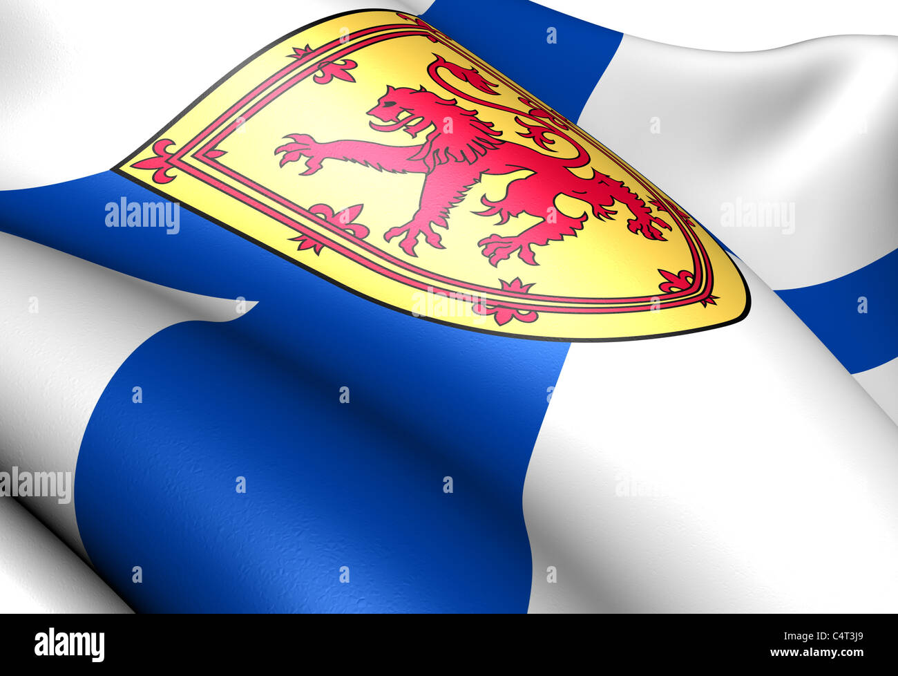 Flag of Nova Scotia. Close up Stock Photo - Alamy
