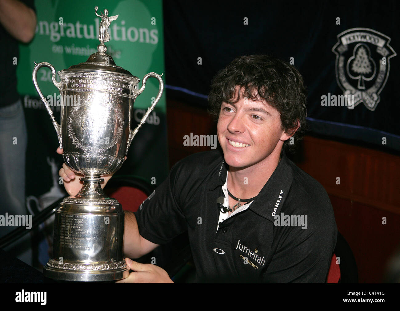 UNITED KINGDOM, Holywood : Northern Ireland golfer Rory McIlroy poses ...