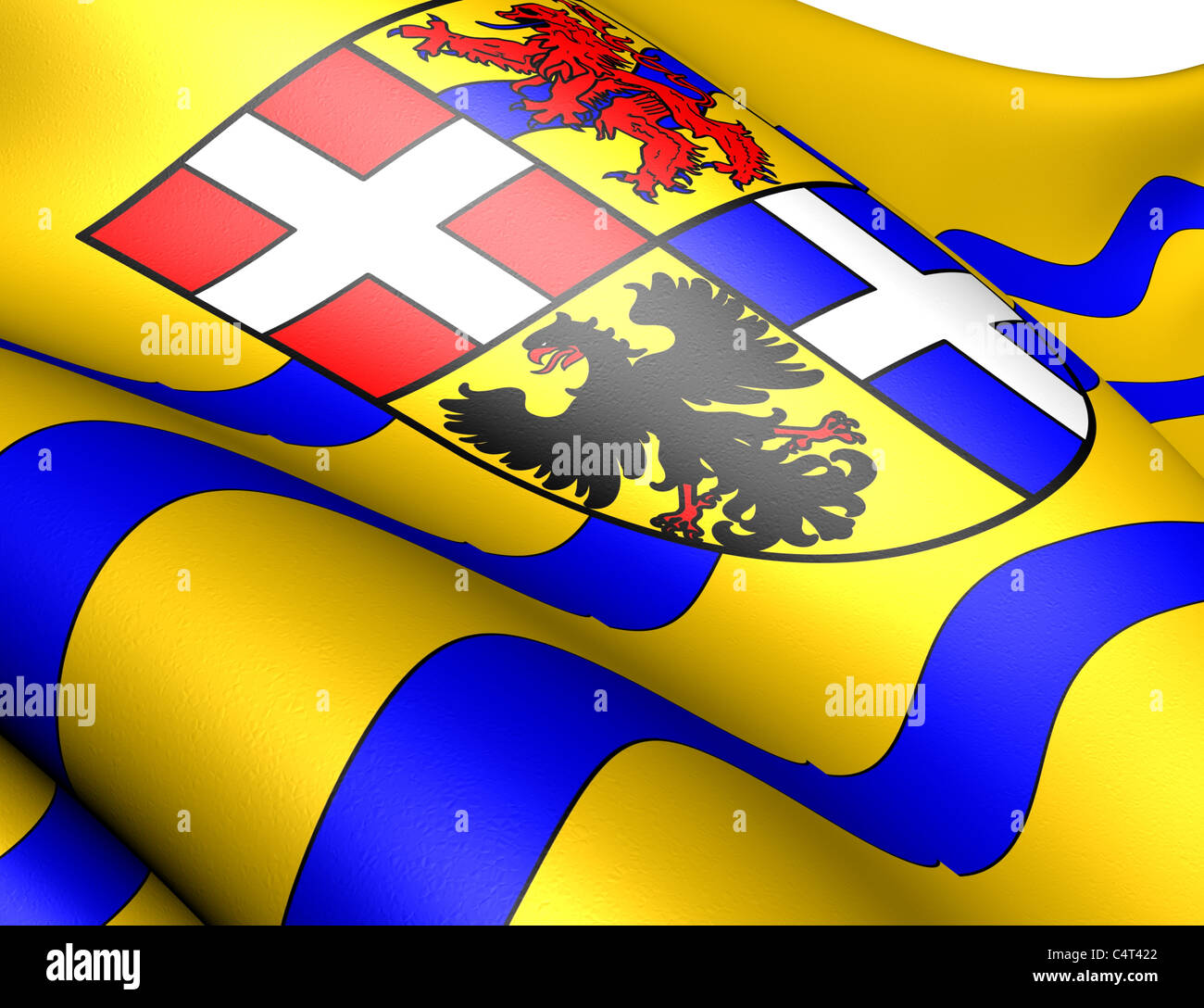 Flag of Salland. Close up Stock Photo - Alamy