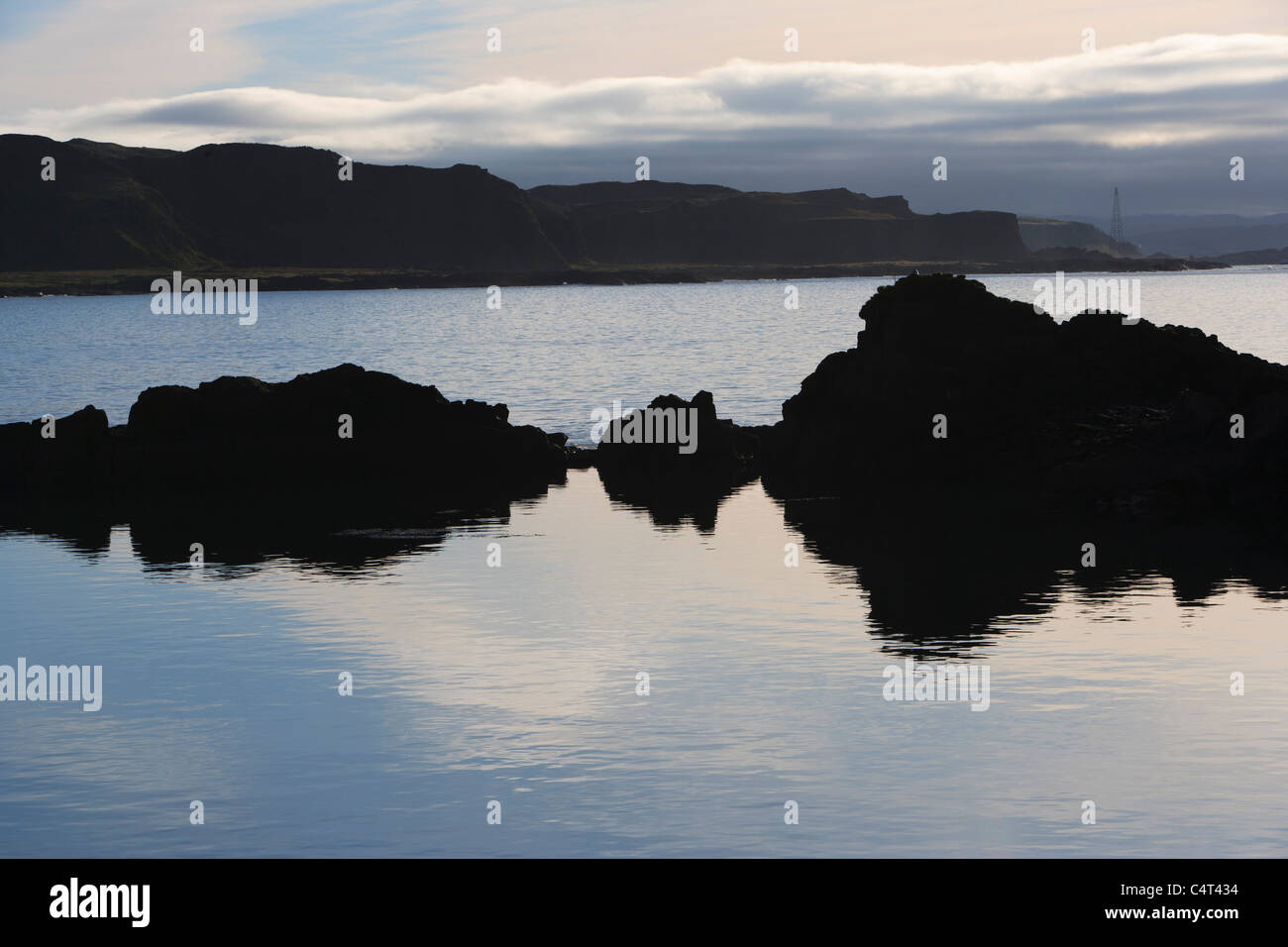 Looking across towards the Isle of Mull from Ellenabeich (often called ...