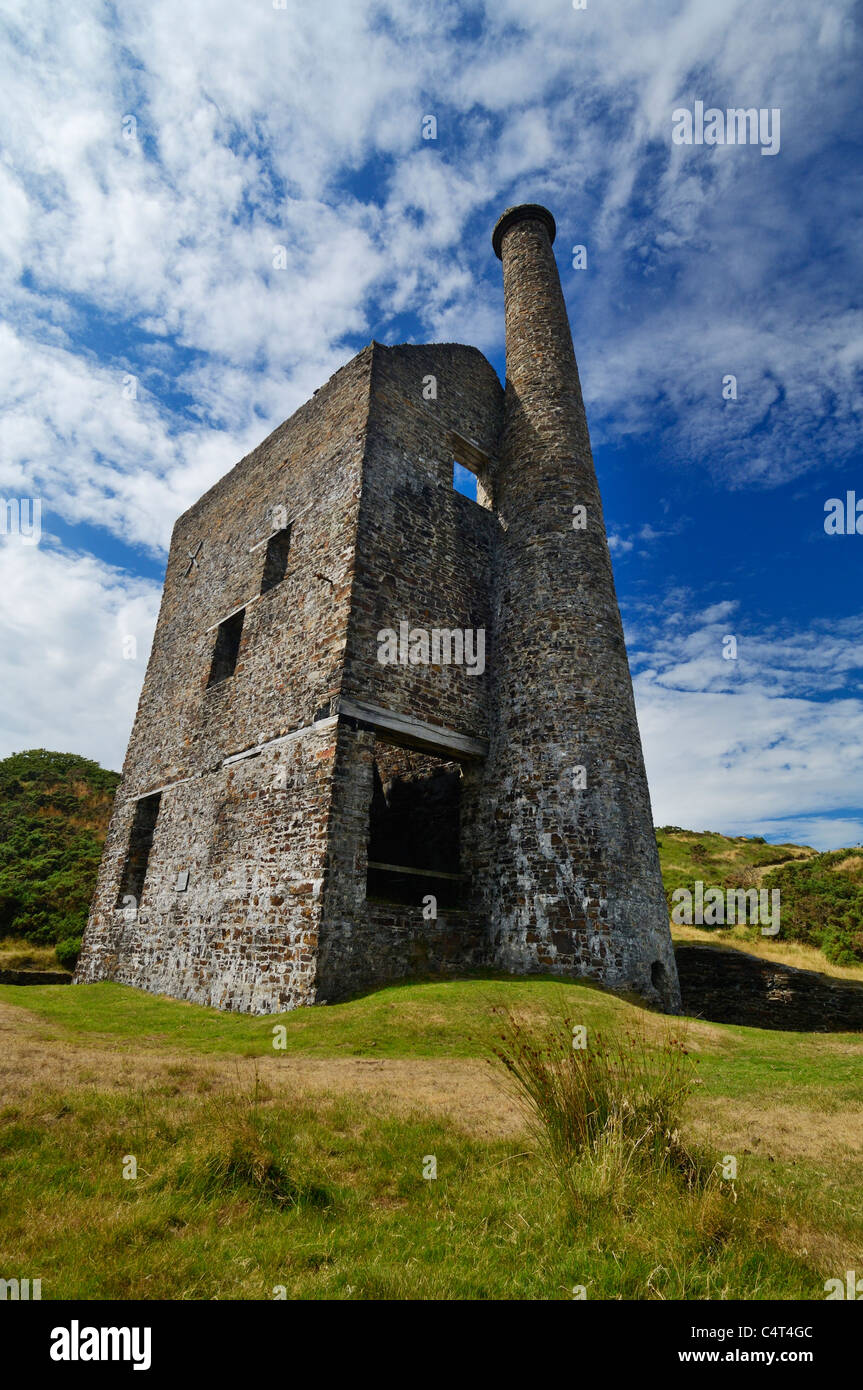 Wheal Betsy engine house on Dartmoor, Devon at Mary Tavey near ...