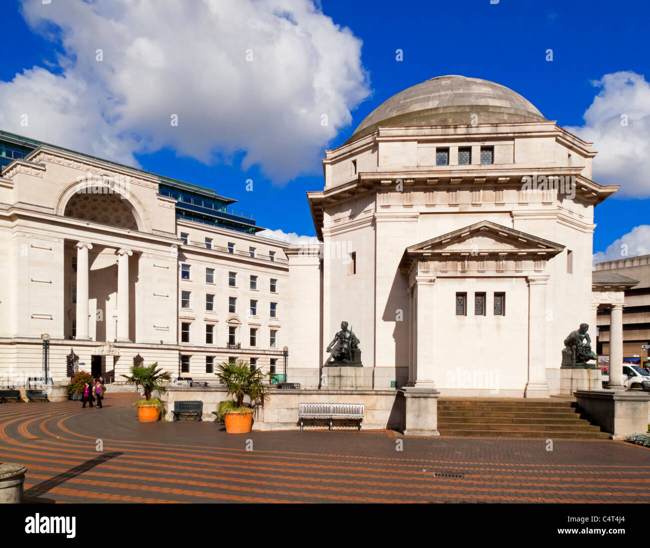 The Hall of Memory in Centenary Square Birmingham UK built to commemorate the dead of World War ...