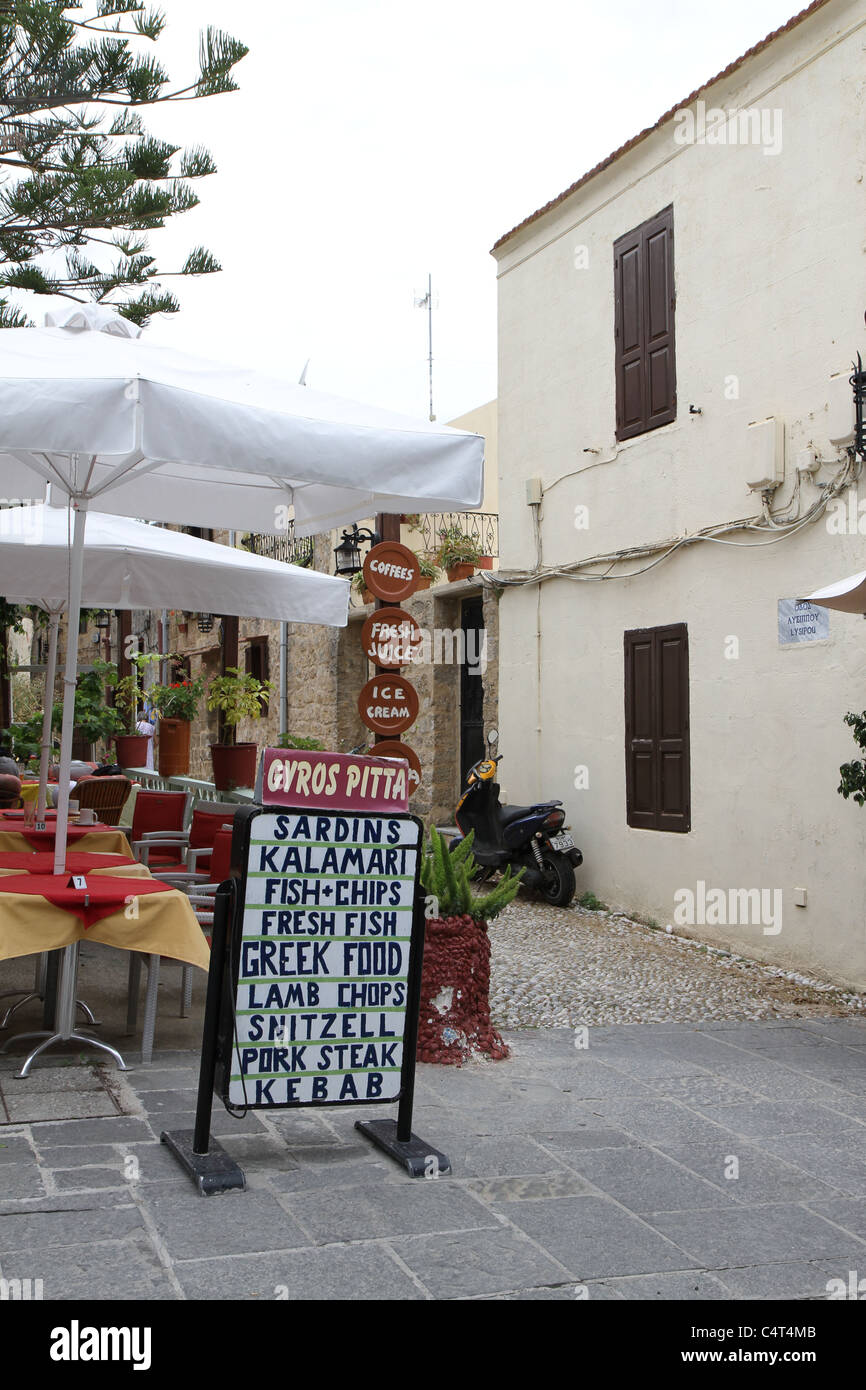 Menu display outside the restaurant hi-res stock photography and images ...