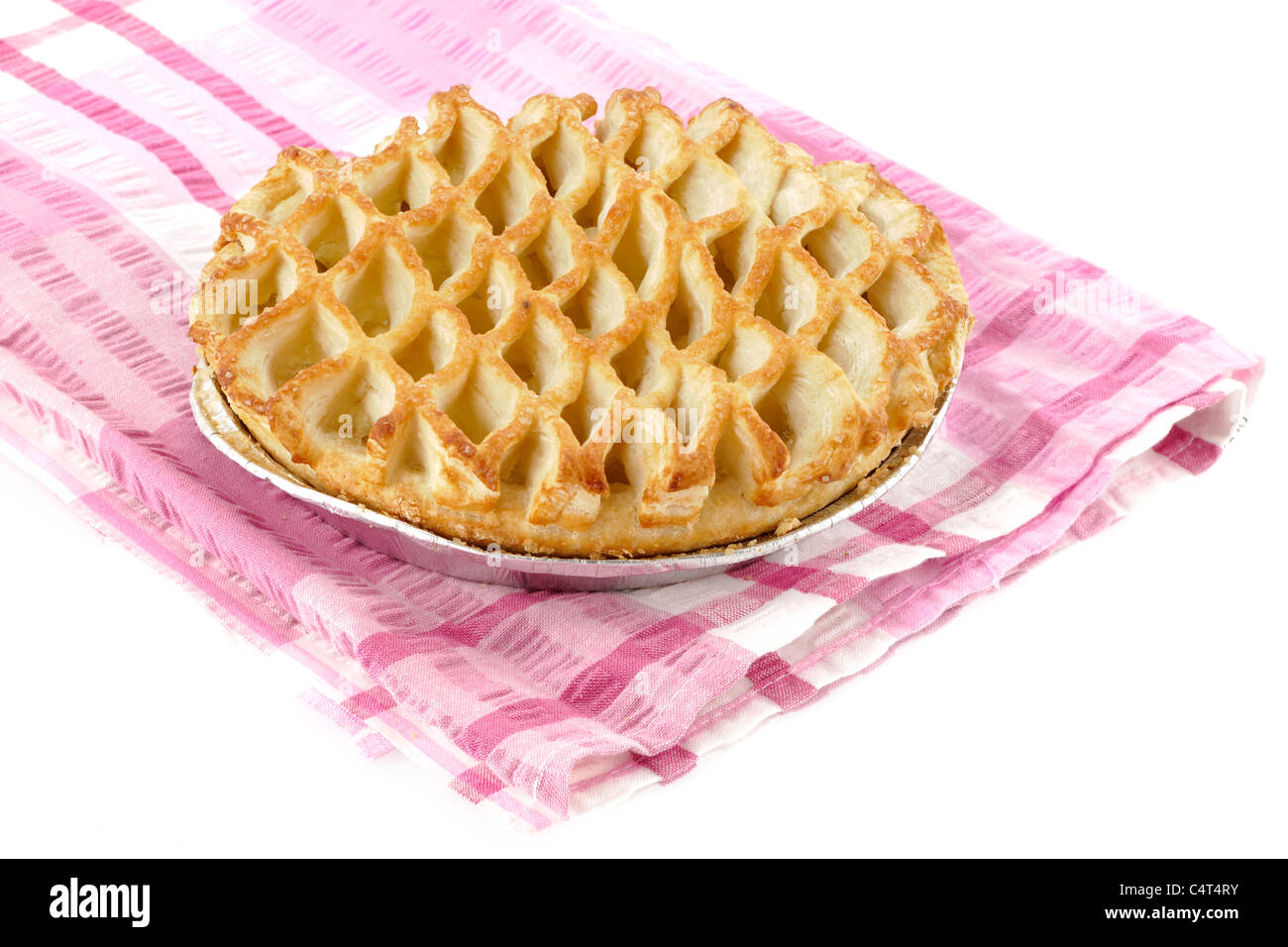 Lattice pastry apple pie Stock Photo - Alamy