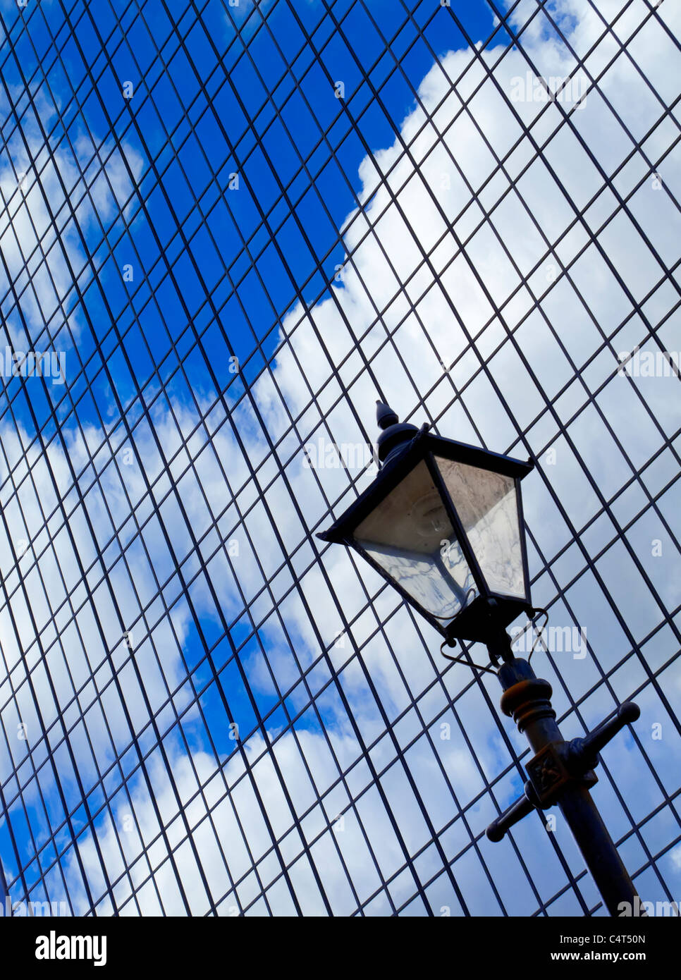 Mirrored windows on the 24 storey Hyatt Regency hotel on Broad Street ...