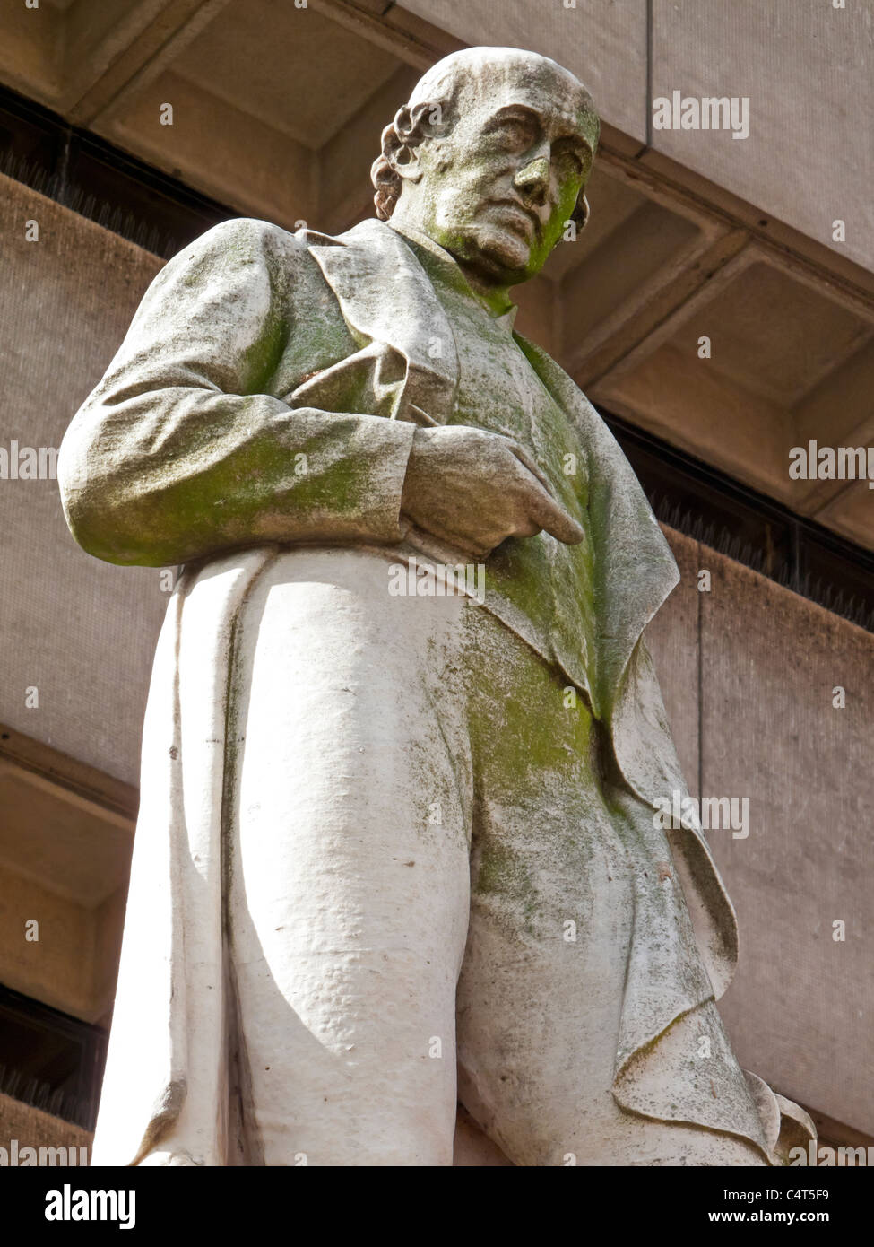 Statue of inventor James Watt in Chamberlain Square Birmingham England ...