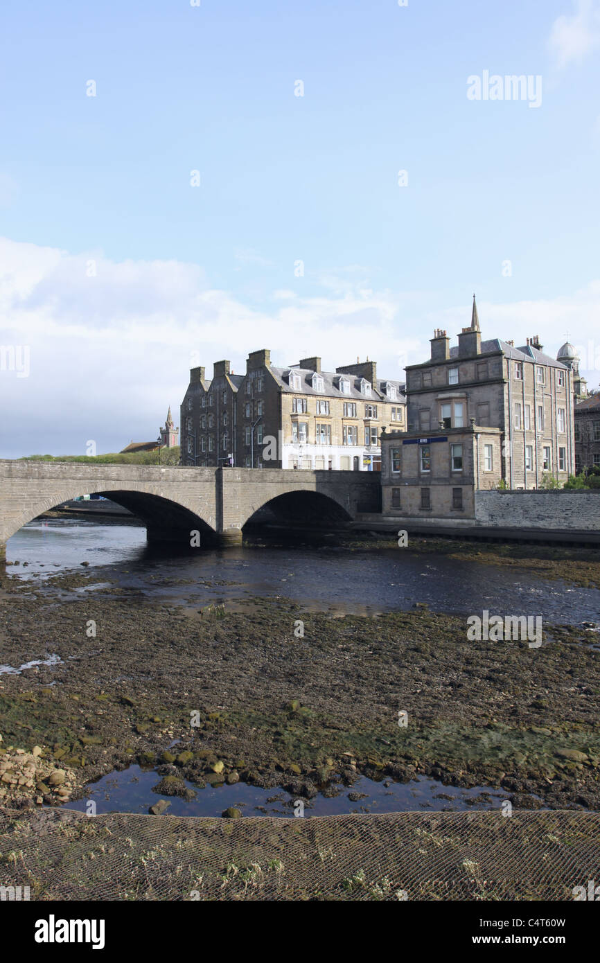 Bridge over Wick River in Wick Caithness Scotland May 2011 Stock Photo ...