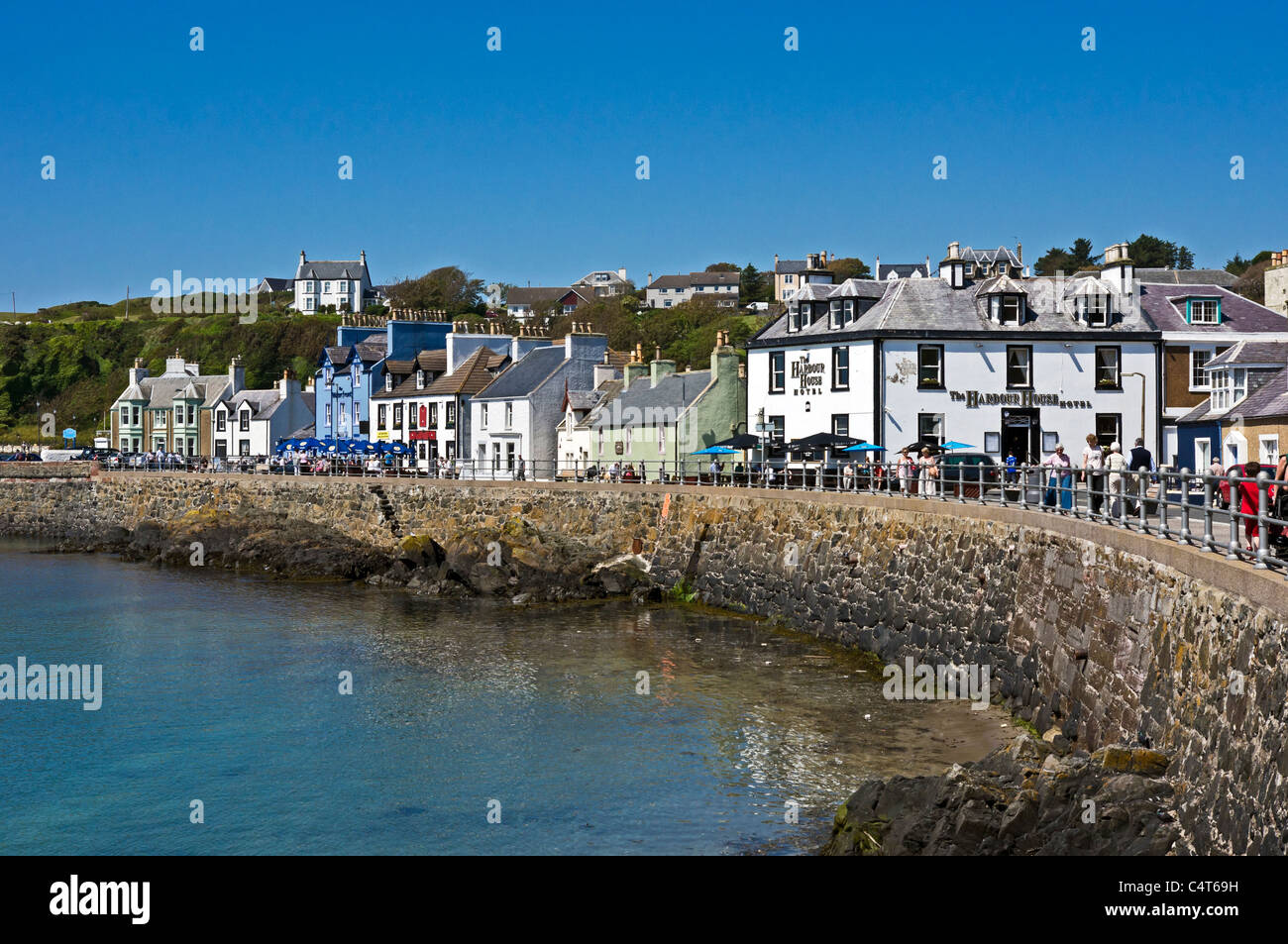 Harbour area in small town Portpatrick in Dumfries and Galloway ...