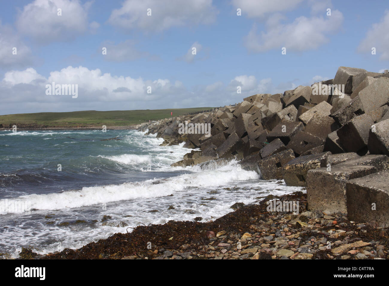 Churchill Barrier number three Orkney Scotland May 2011 Stock Photo - Alamy