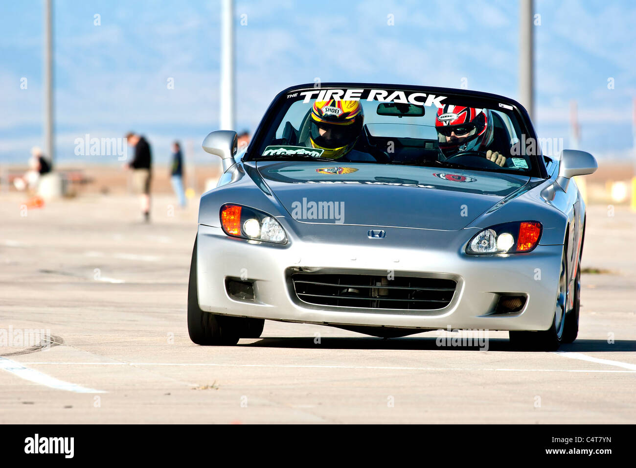 Denver, CO - A 2005 Gray Honda S2000 in an autocross race at a regional ...