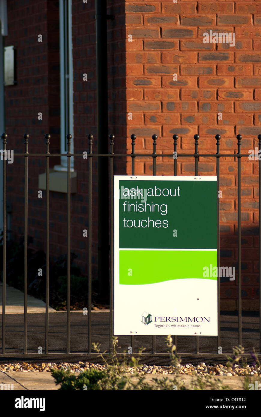 Persimmon Homes Sign Stock Photo - Alamy