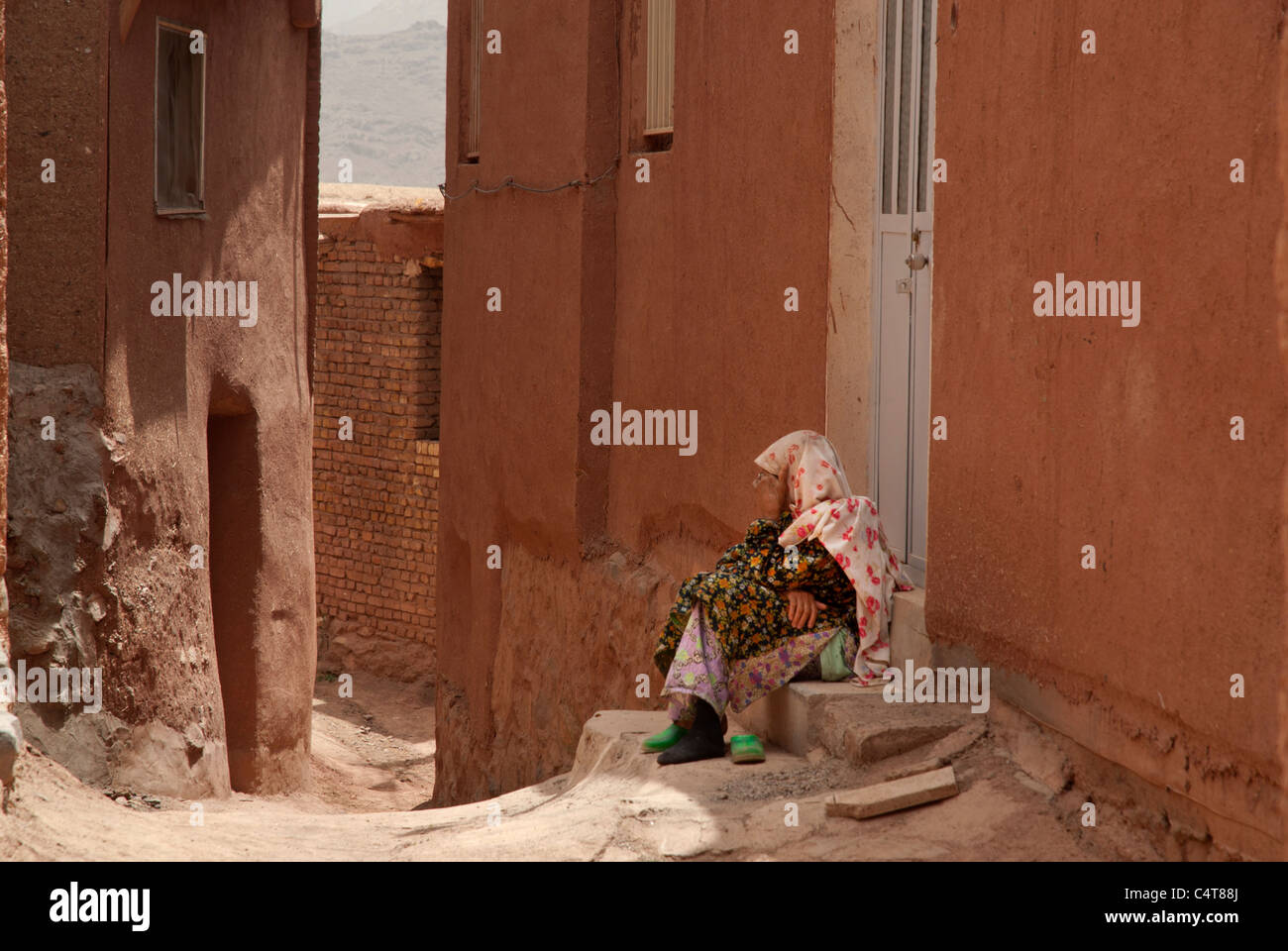 Abyane Abyaneh Iran Province Isfahan Natanz District Old Village Red