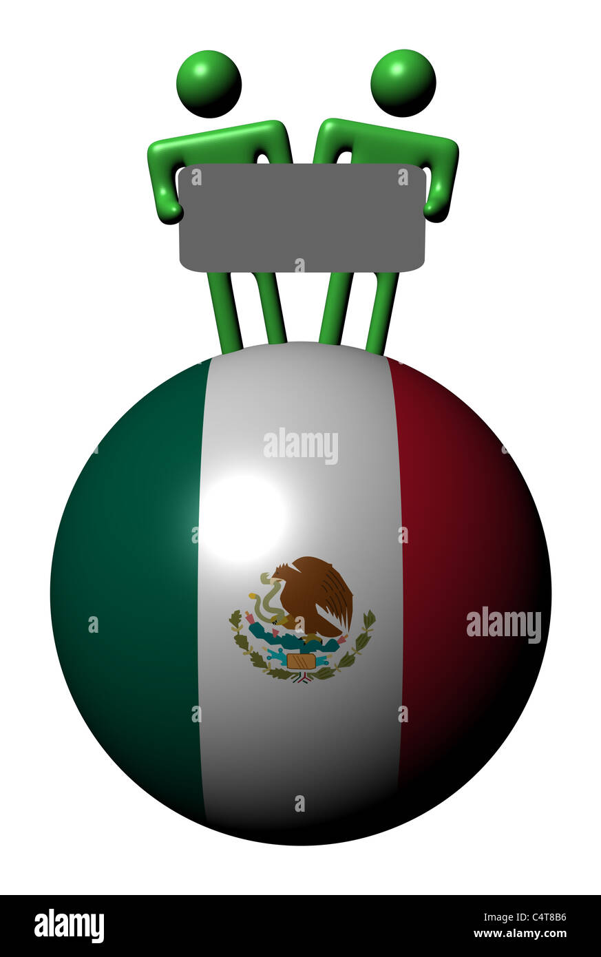 Holding mexican flag Cut Out Stock Images & Pictures - Alamy