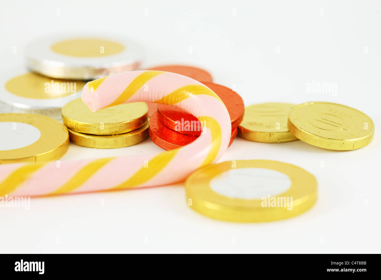Candy and Chocolate Money Stock Photo - Alamy