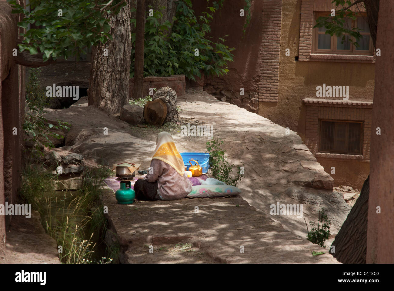 Abyane Abyaneh Iran Province Isfahan Natanz District Old Village Red