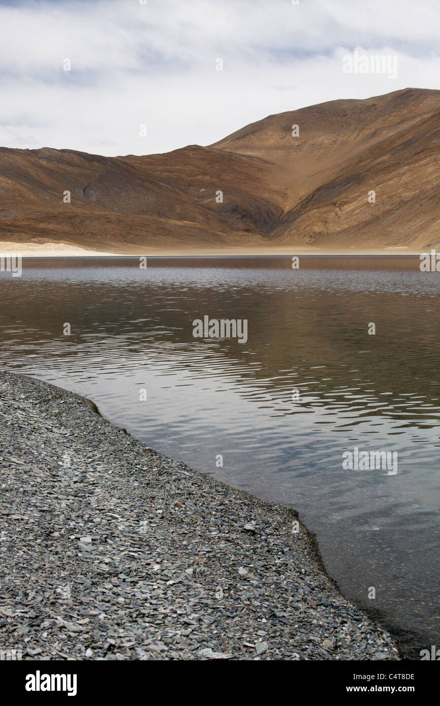 Near Leh, Ladakh in northern India are the Himalayas with snow-capped ...