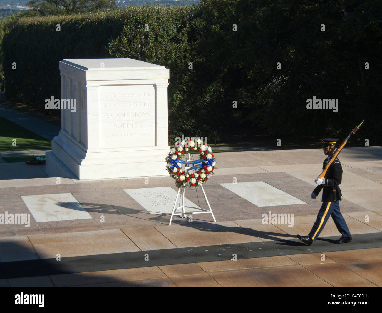 Washington DC, Arlington National Cemetery, Tomb of the Unknown Soldier ...