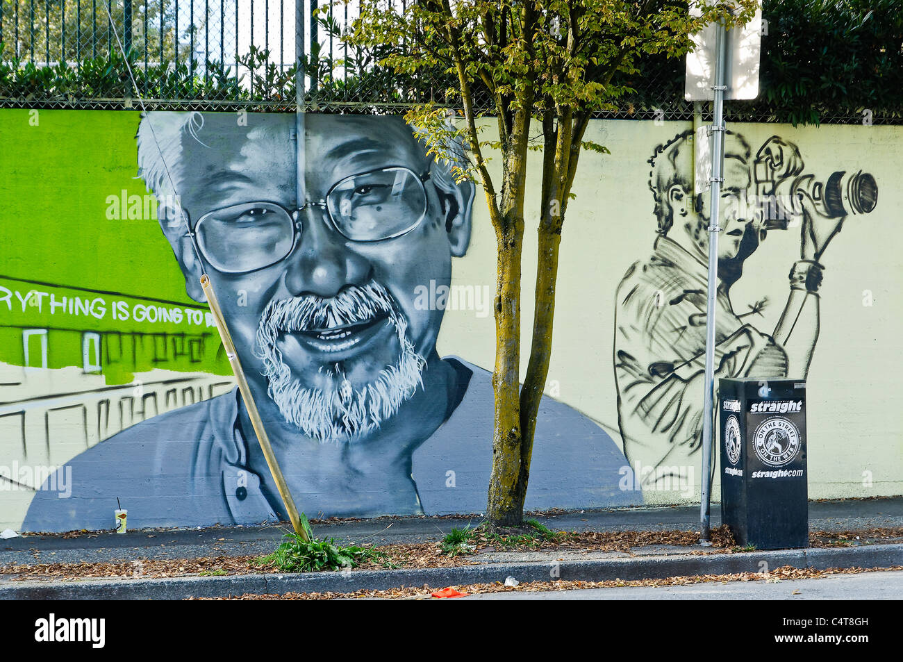 Since removed portrait, David Suzuki on mural featuring famous ...