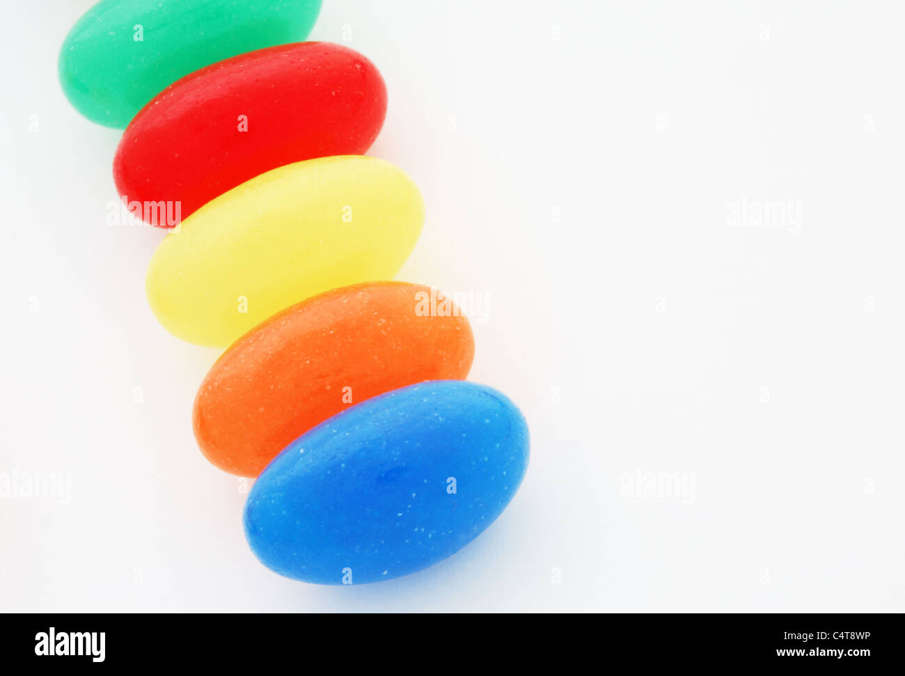 Line of Jelly Beans Stock Photo - Alamy