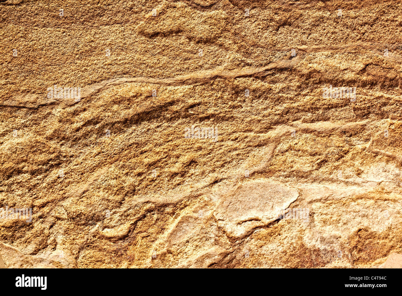 Yellow rough stone texture closeup horizontal background Stock Photo ...