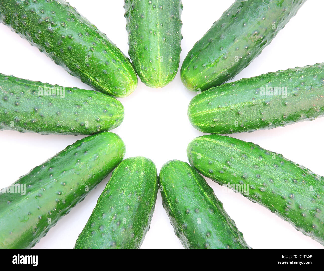 Cucumbers isolated on white background Stock Photo - Alamy