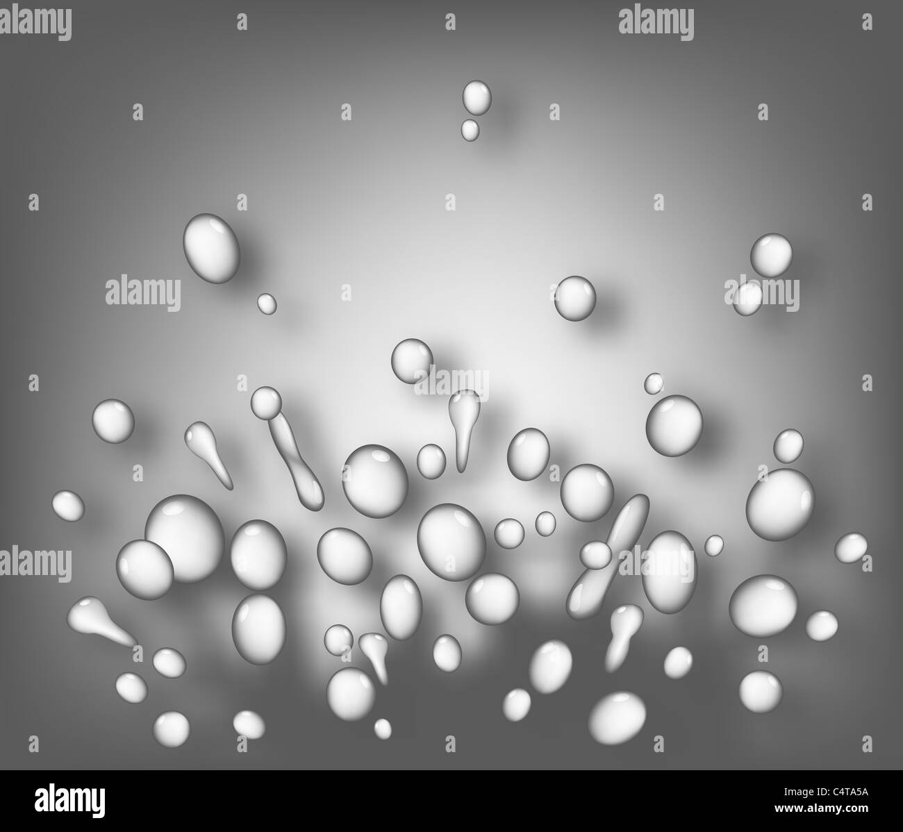 Illustrated design of a water splash Stock Photo - Alamy
