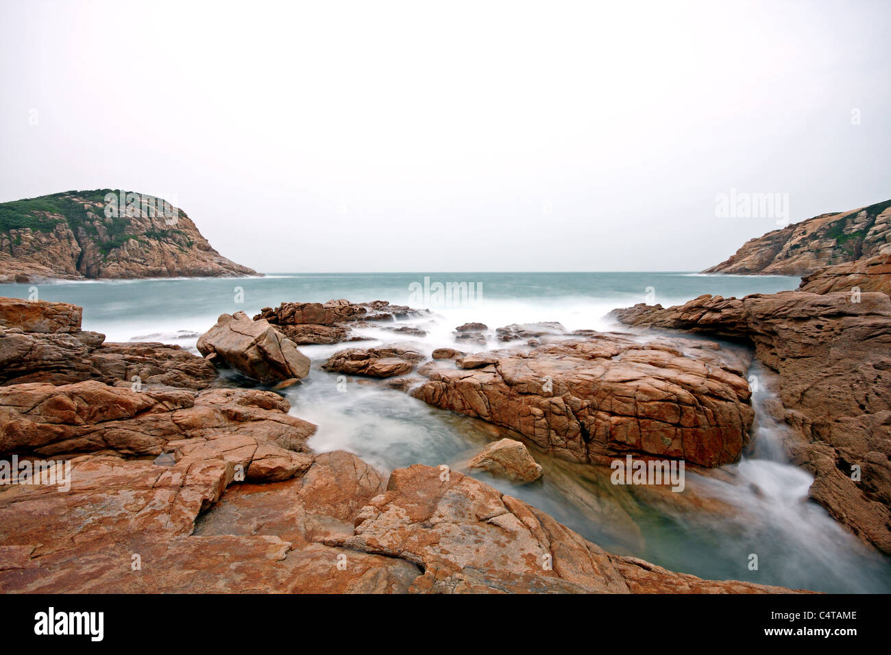 coast and sea water Stock Photo - Alamy